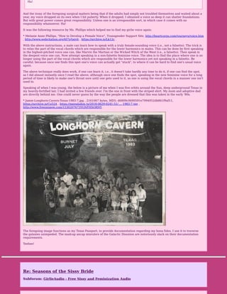 Jamie Michelle's Greatest Sissy School Hits | PDF