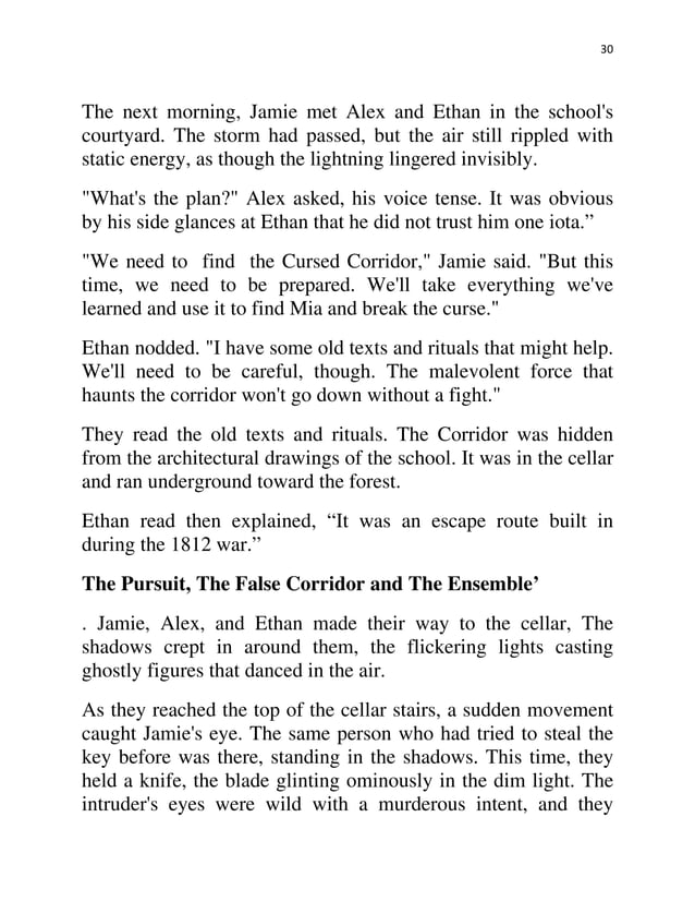 Jamie and Alex Gothic and the Cursed Corridor | PDF