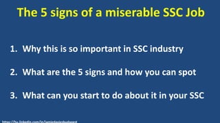 The 5 signs of a miserable ssc job | PDF