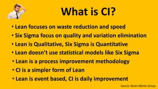 Redefining Continuous Improvement and People Passion in your SSC | PPT