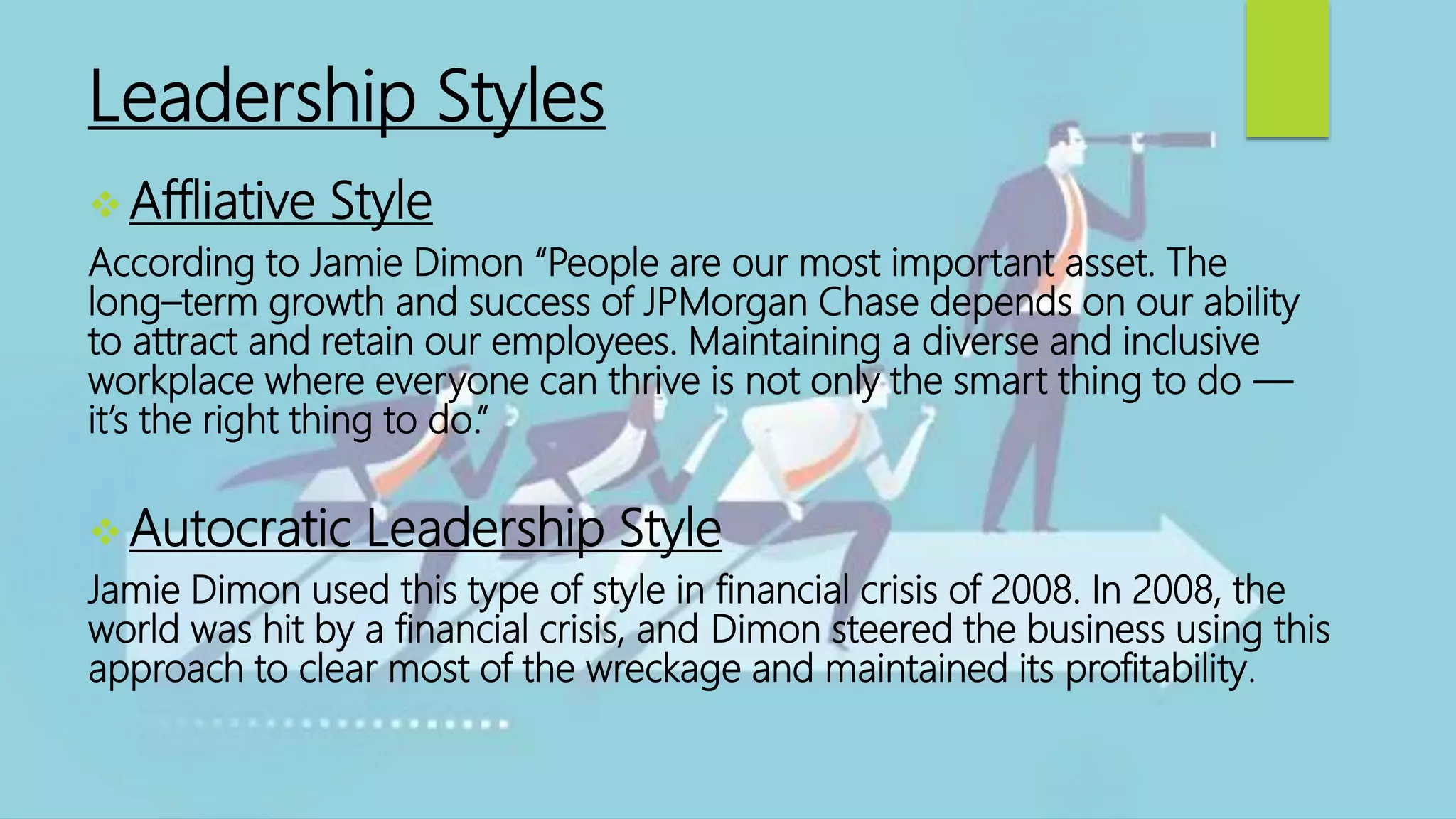 Leadership Traits & Styles - Jamie Dimon | PPTX