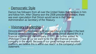 Leadership Traits & Styles - Jamie Dimon | PPTX