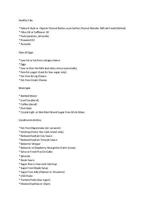 Jamie Eason's Healthy Grocery Shopping List