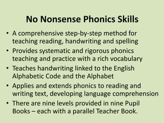 Jamie hallums dh_training presentation no nonsense phonics skills ...