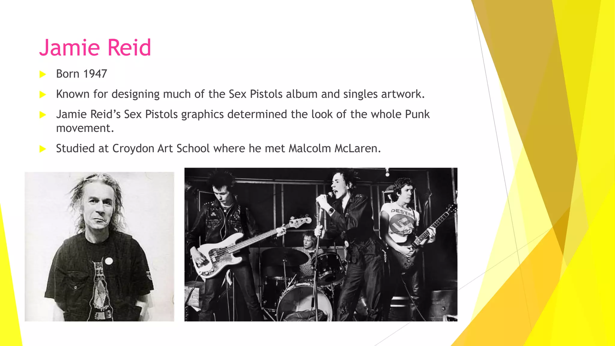 Jamie reid and Barney Bubbles | PPT