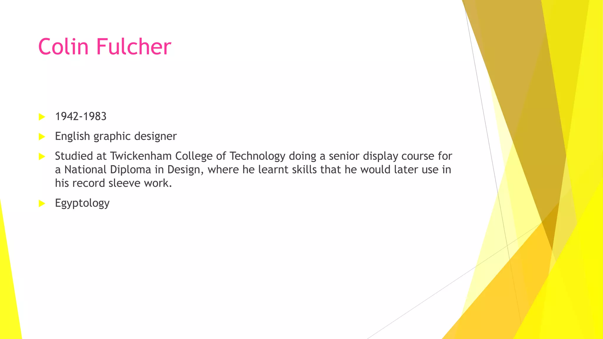 Jamie reid and Barney Bubbles | PPT