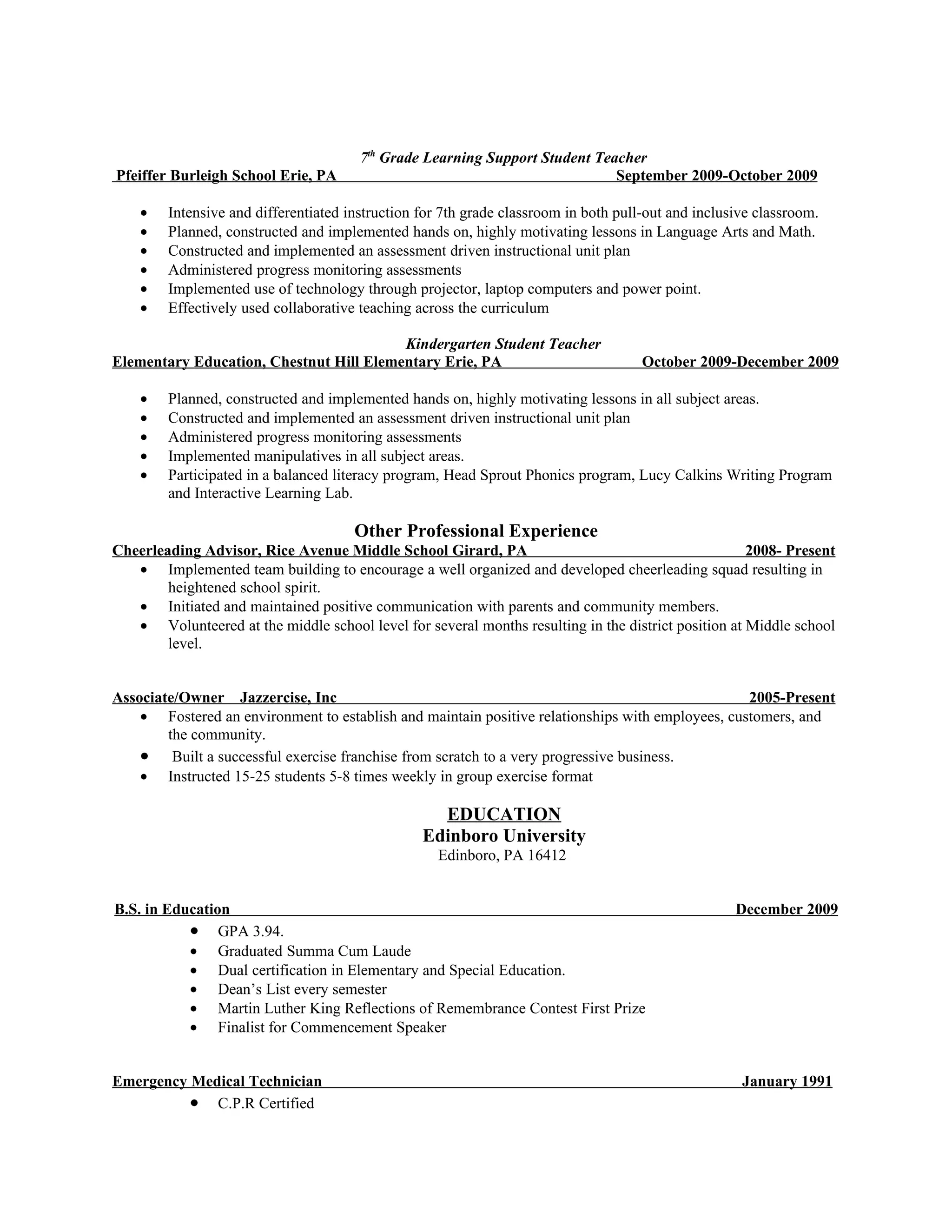 Jamie Resume | PDF
