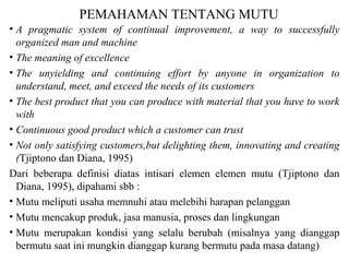 Jaminan mutu | PPT