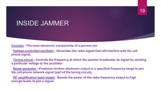 Jamming Devices and how they works? | PPTX