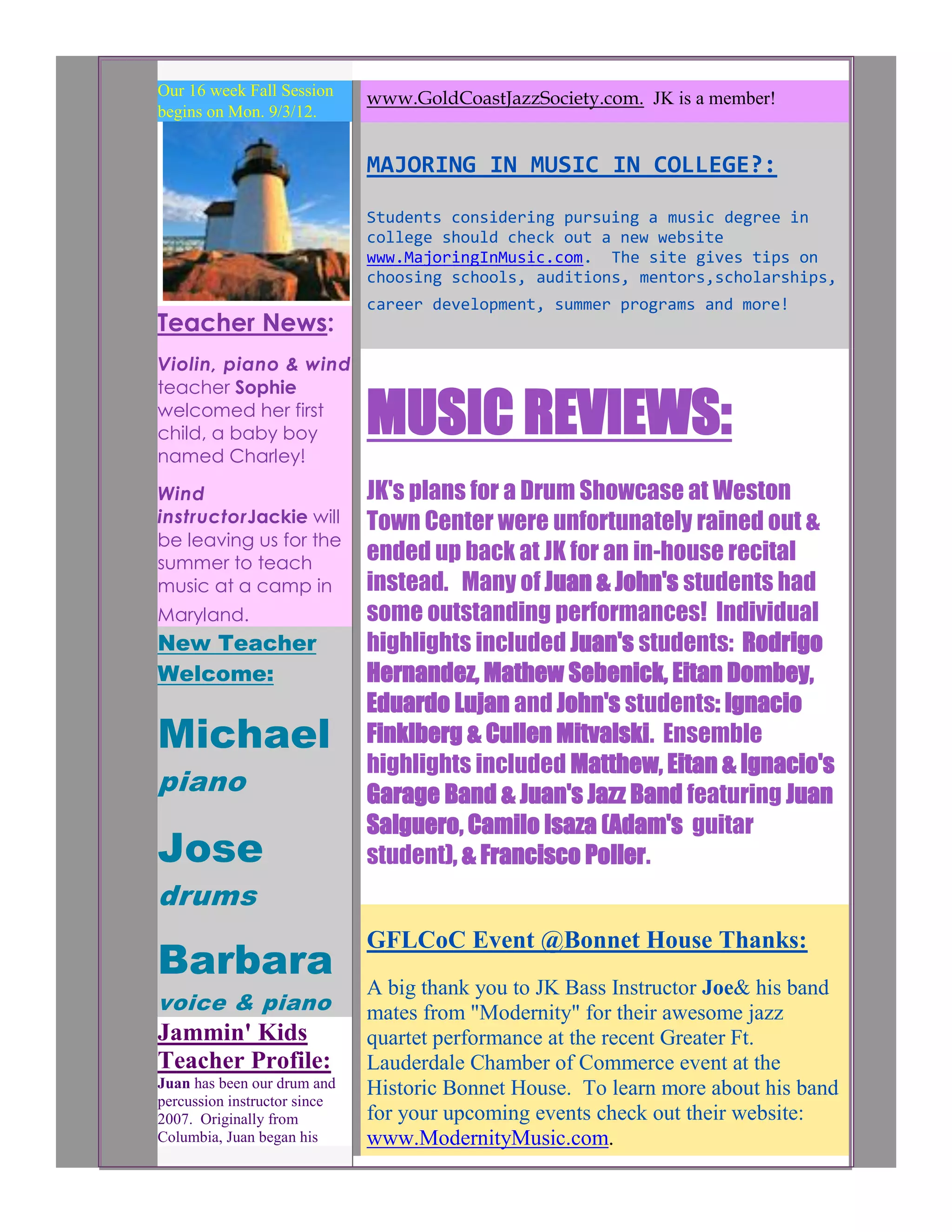 Jammin Kids Music Lesson Notes | PDF