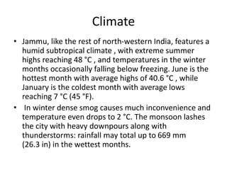 Jammu, Jammu & Kashmir J&K | PPTX
