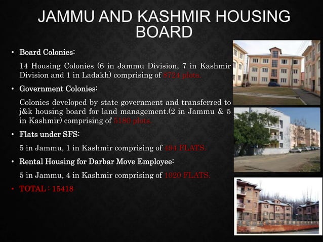 Jammu & kashmir housing policy n scheme | PPTX