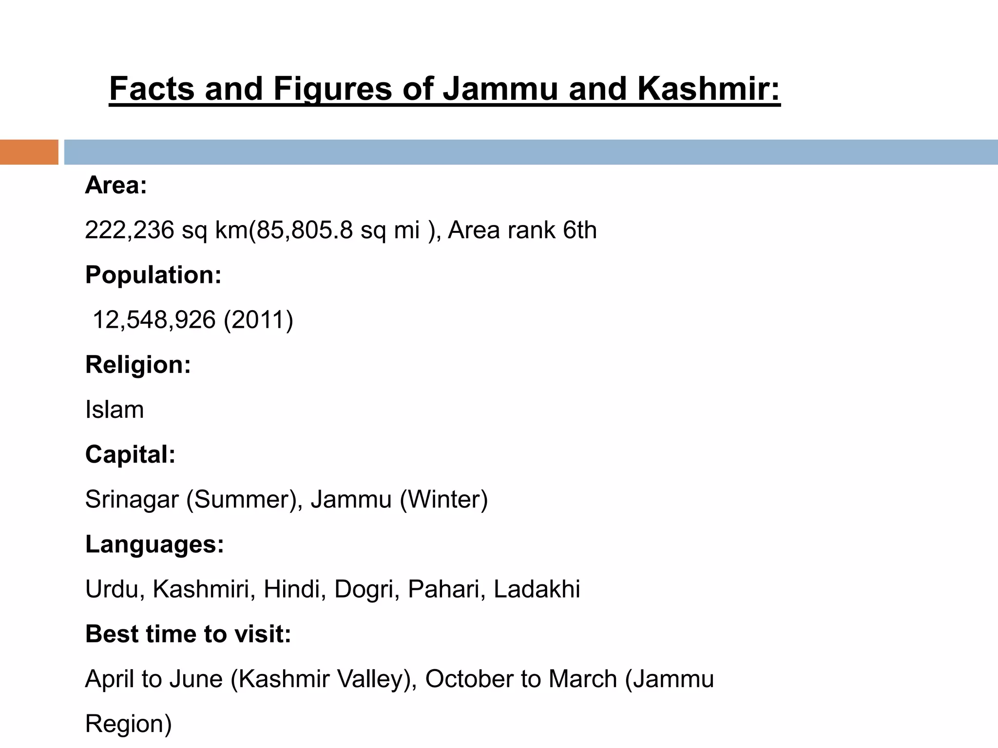 Tourism on Jammu & kashmir | PPTX