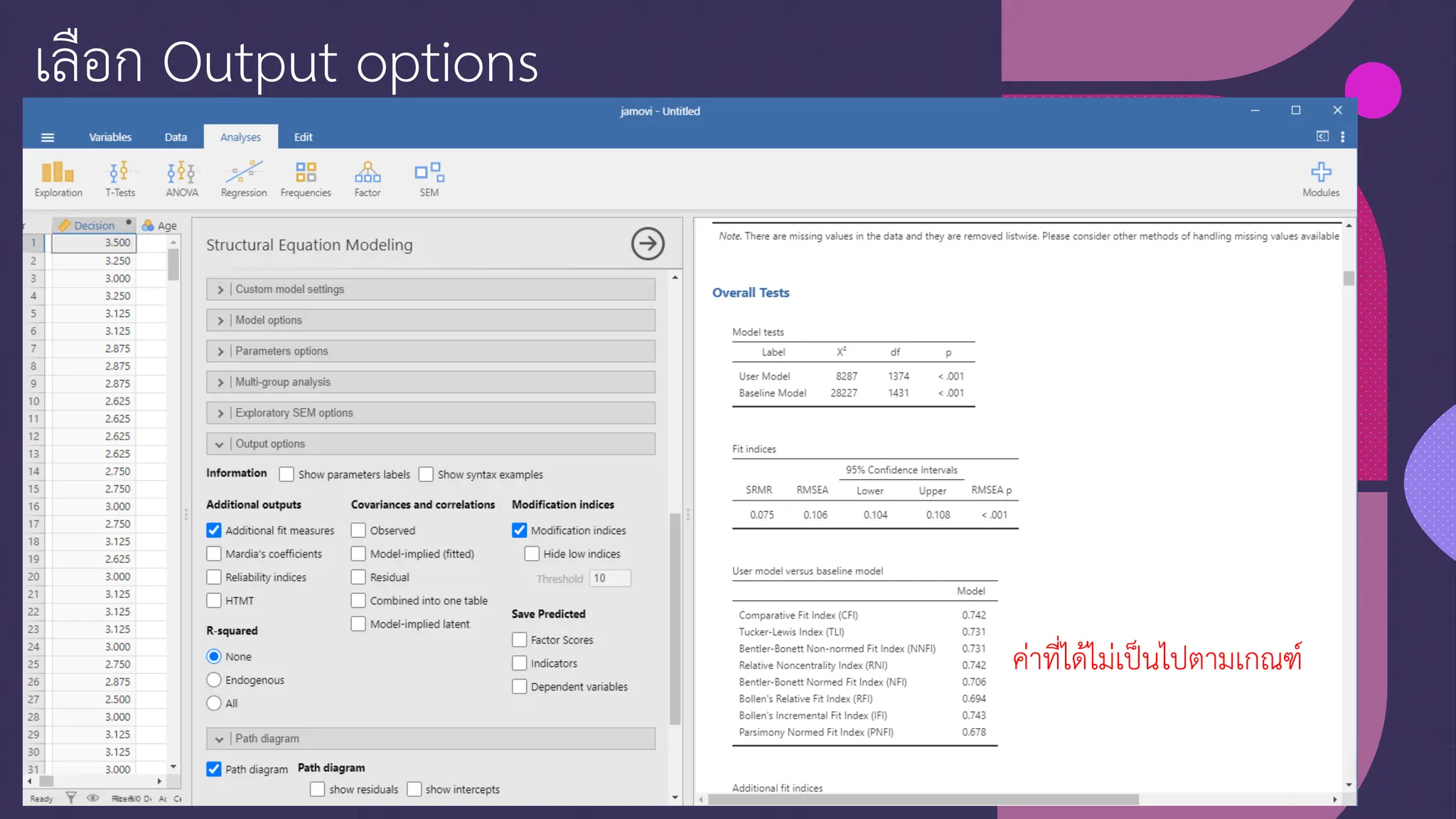 Using JAMOVI in structural equation analysis | PDF