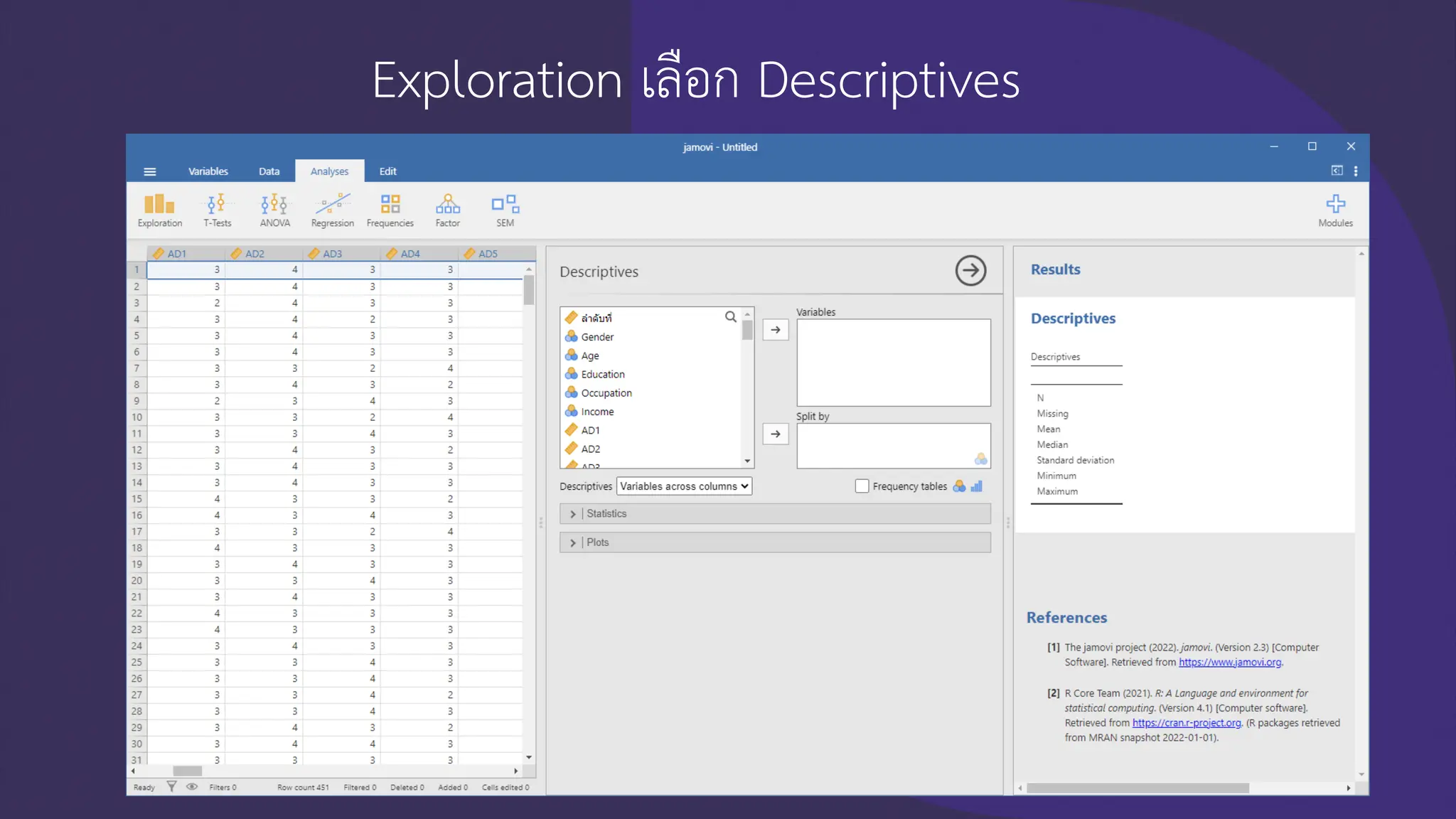 Using JAMOVI in structural equation analysis | PDF
