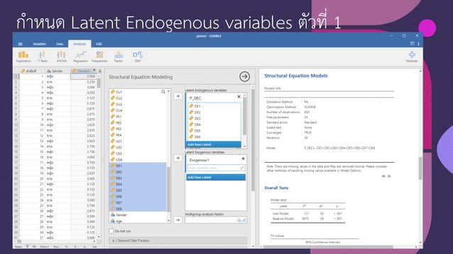 Using JAMOVI in structural equation analysis | PDF