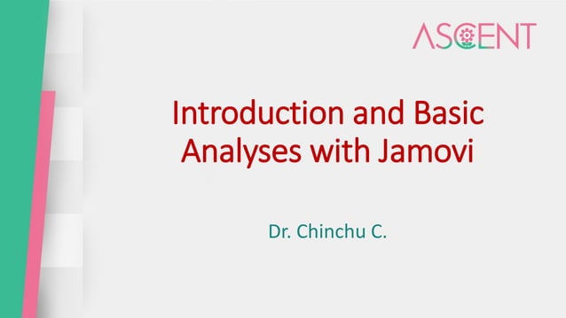Jamovi for statistical data analysis | PDF