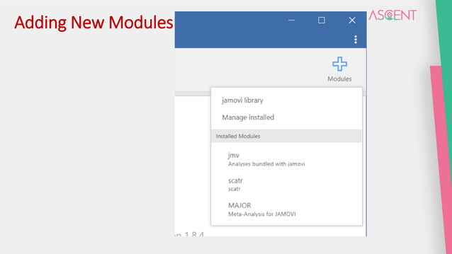 Jamovi for statistical data analysis | PDF