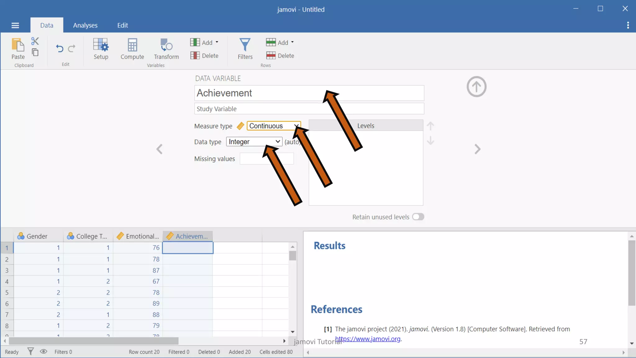 Jamovi Tutorial (Free and Open Source Statistical Software) | PDF