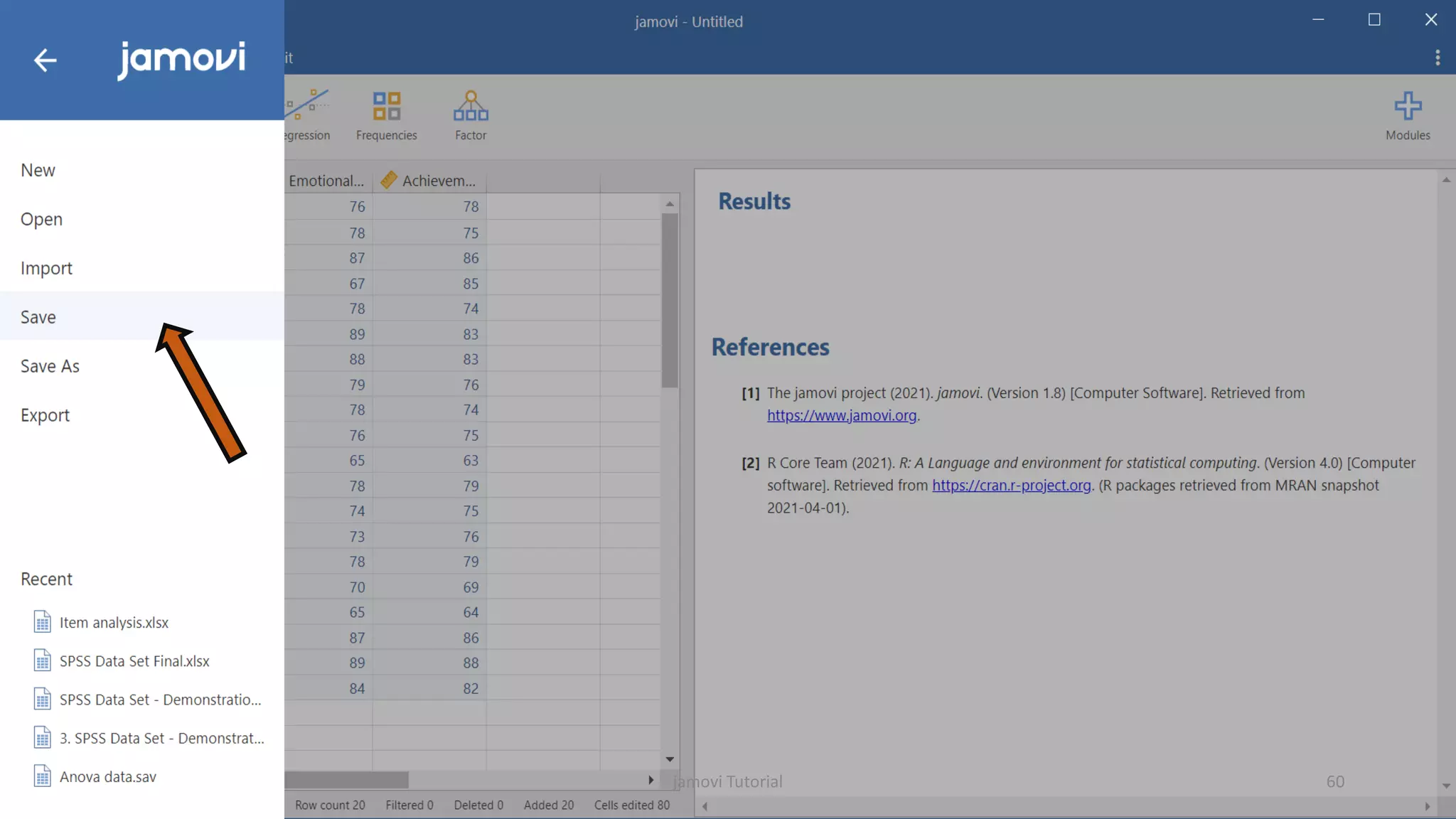 Jamovi Tutorial (Free and Open Source Statistical Software) | PDF