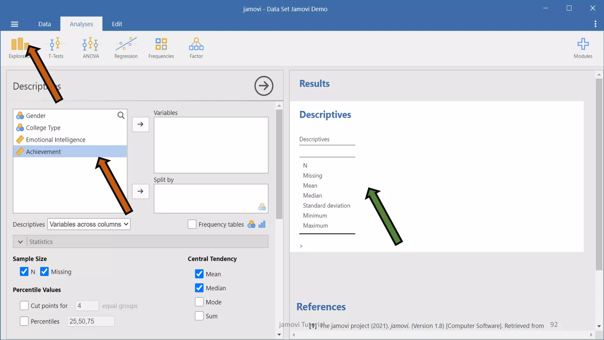 Jamovi Tutorial (Free and Open Source Statistical Software) | PDF