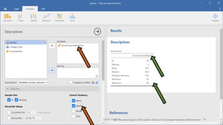 Jamovi Tutorial (Free and Open Source Statistical Software) | PDF