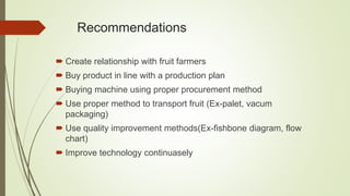 Jam production process | PPTX