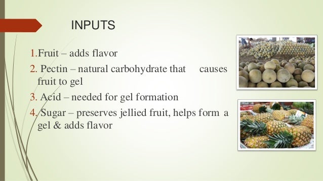 Jam production process