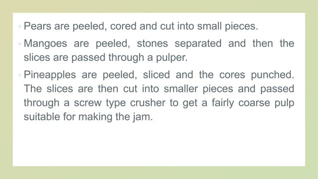 Jam preparation | PPTX