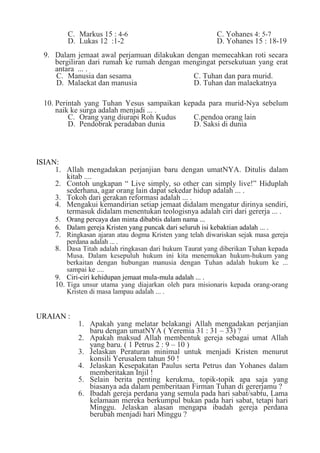 Modul Bahan Ajar kelas 9 Mapel PAK & Budi Pekerti | DOCX