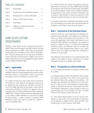 Jam's class action procedures | PDF | Law