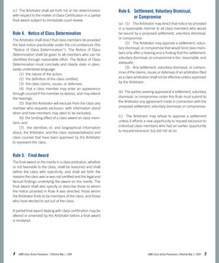 Jam's class action procedures | PDF