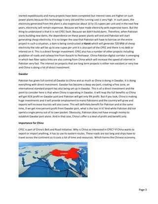 Impact of CPEC on Pakistan | PDF | Asia Travel | Travel Locations