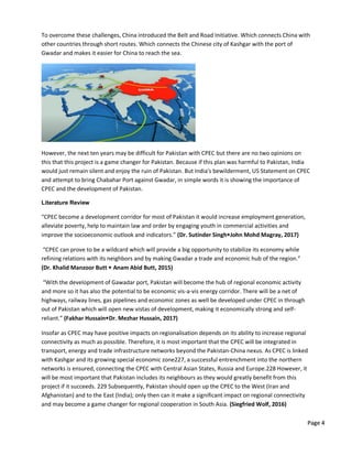 Impact of CPEC on Pakistan | PDF | Asia Travel | Travel Locations