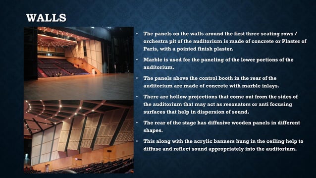 Jamshed bhabha theatre, ncpa, nariman point - ACOUSTICS - AUDITORIUM - MUMBAI | PDF