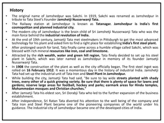 Jamshedpur | PPTX