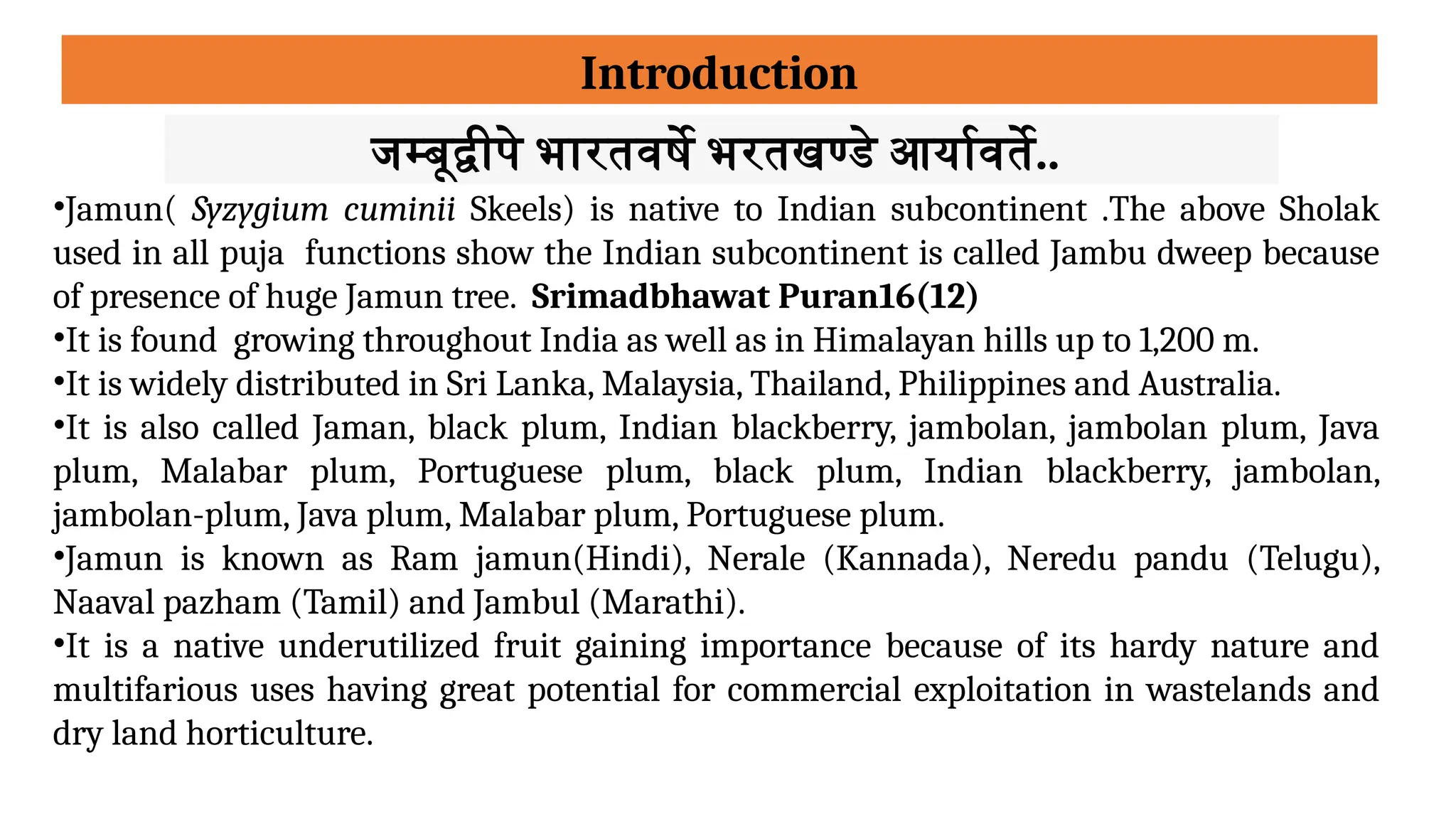 jamun Cultivation in India - Status.pptx