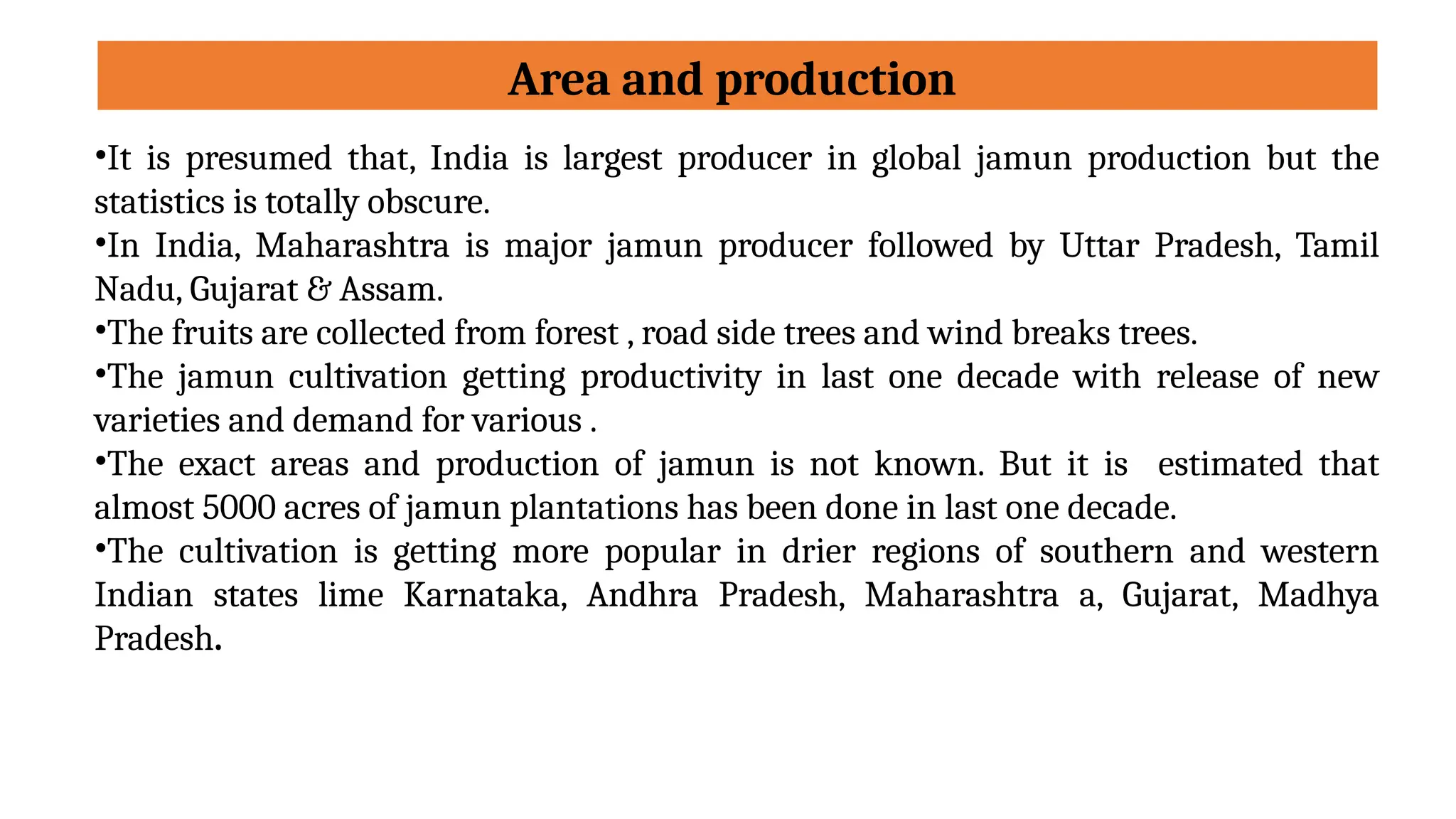 jamun Cultivation in India - Status.pptx