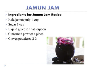 VALUE ADDITON IN JAMUN FRUIT | PPTX