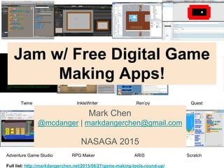 Jam w free digital game making apps! | PPTX
