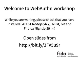 Webauthn Tutorial | PDF