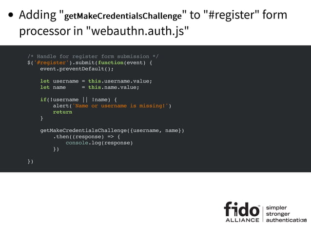 Webauthn Tutorial | PPT