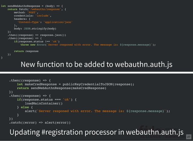 Webauthn Tutorial | PPT
