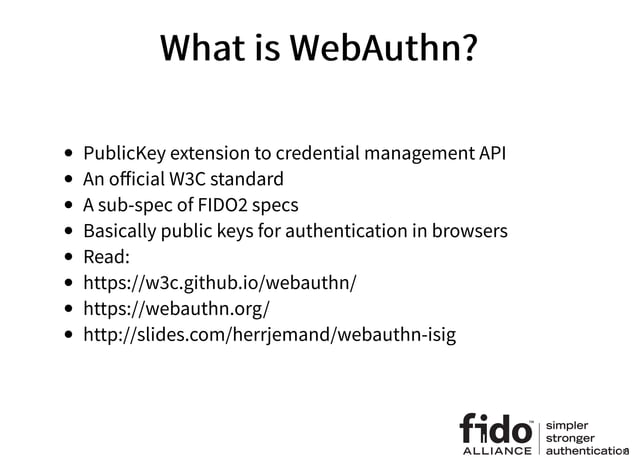 Webauthn Tutorial | PPT