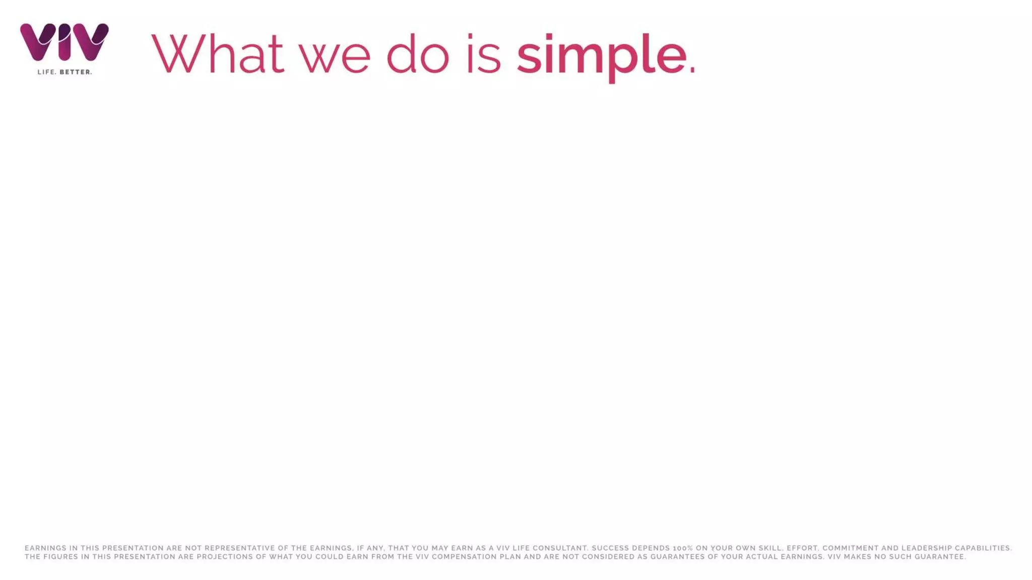 VIV Compensation Plan Simplified | PPT