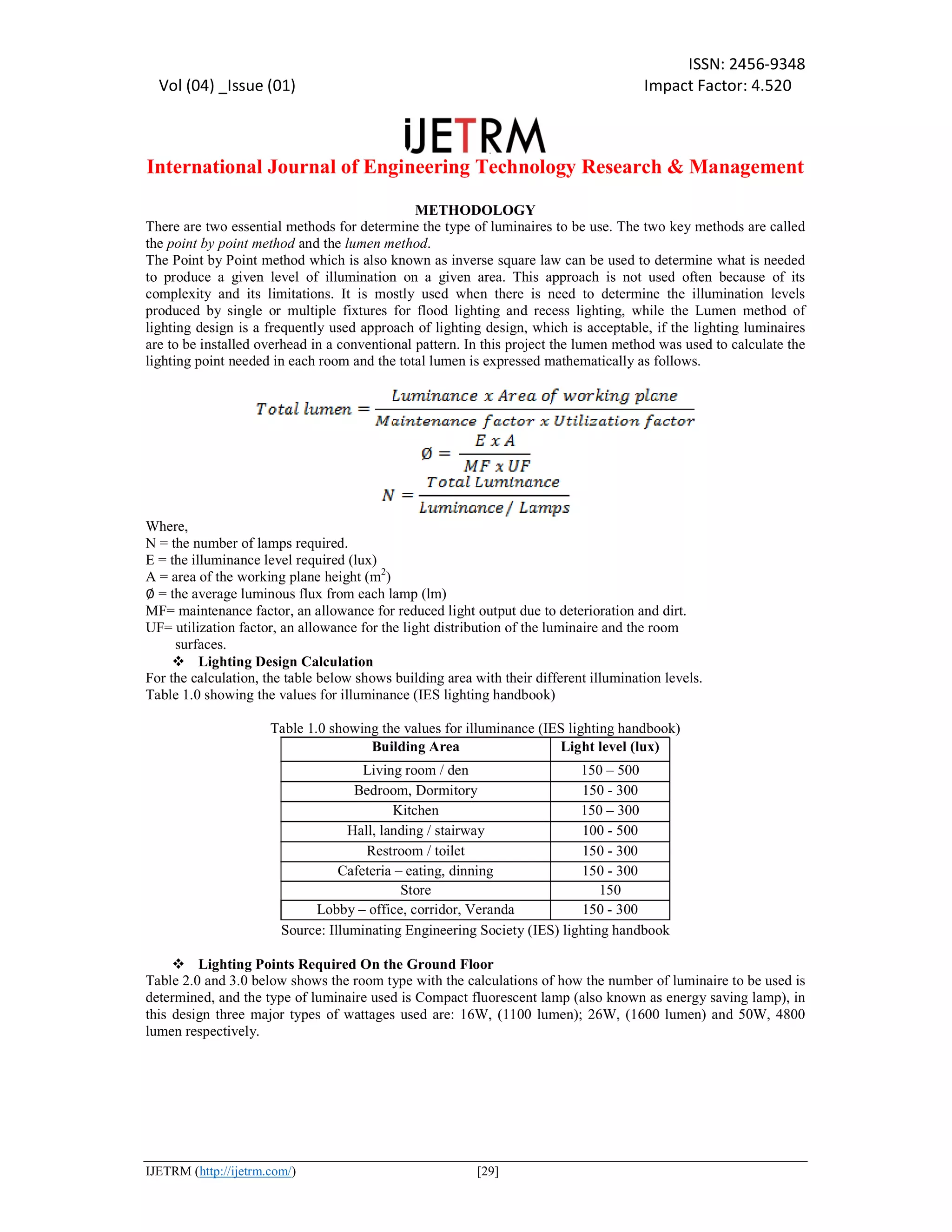DESIGN OF AN ELECTRICAL INSTALLATION OF A STOREY BUILDING | PDF