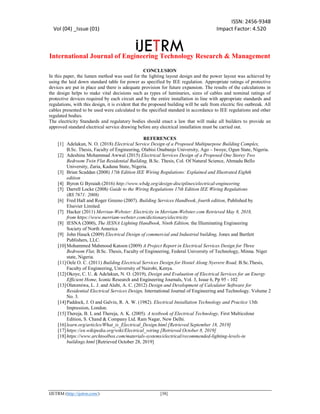 DESIGN OF AN ELECTRICAL INSTALLATION OF A STOREY BUILDING | PDF