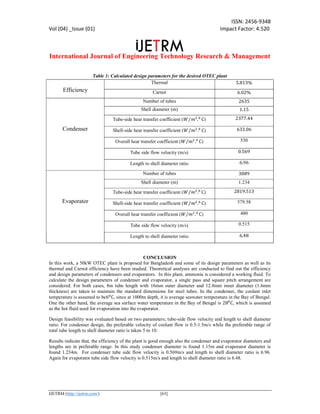 PROPOSAL FOR SETTING UP A 50KW OTEC PLANT IN BANGLADESH | PDF