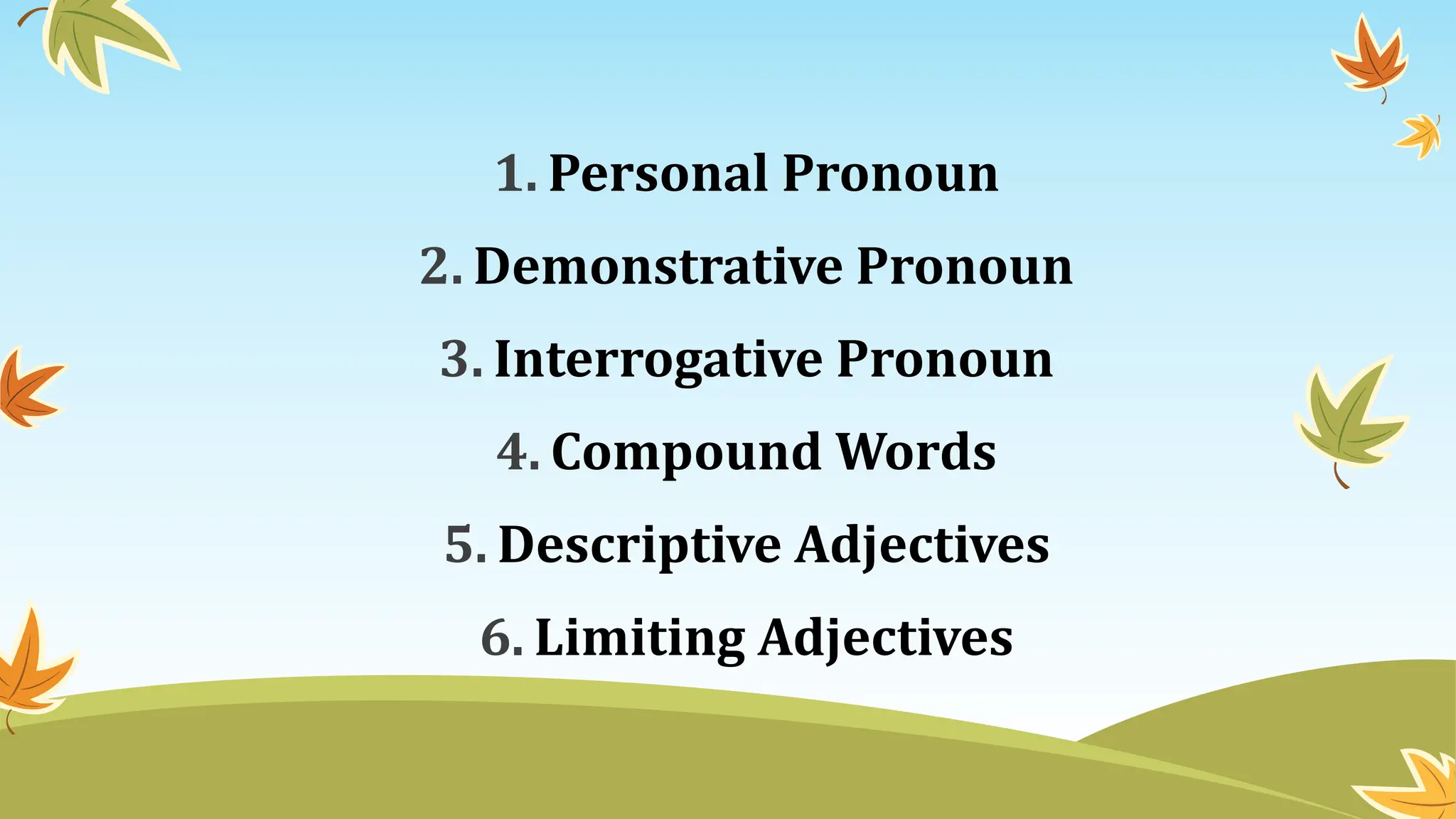 English 3 - All about Pronouns and Adjectives | PPT