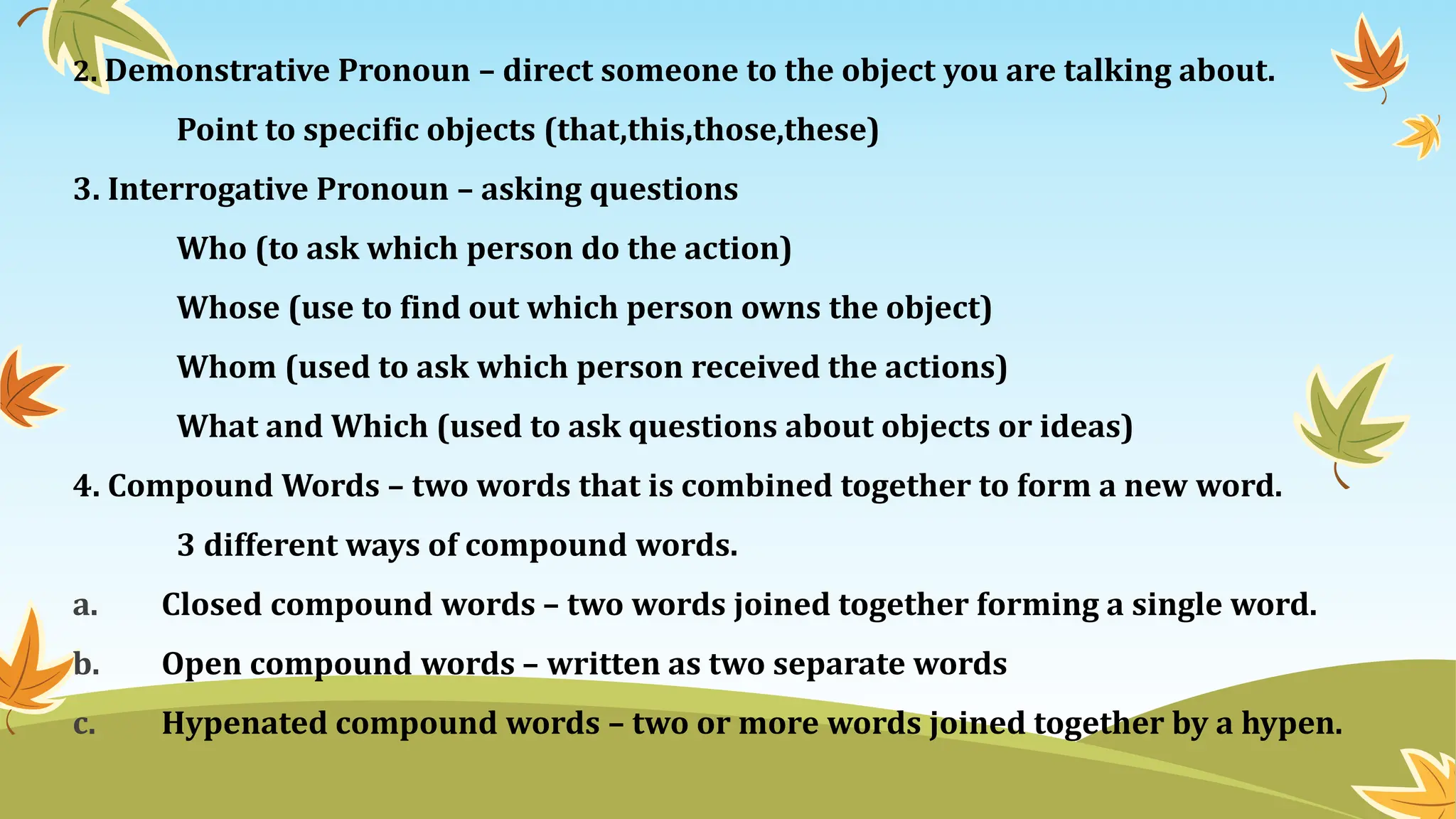 English 3 - All about Pronouns and Adjectives | PPTX